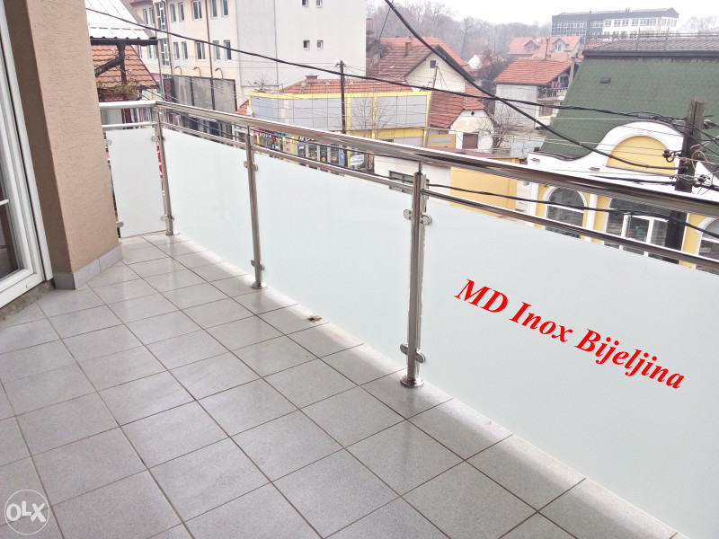 Prohrom inox inoks ograda staklo staklene ograde - Ograde - OLX.ba