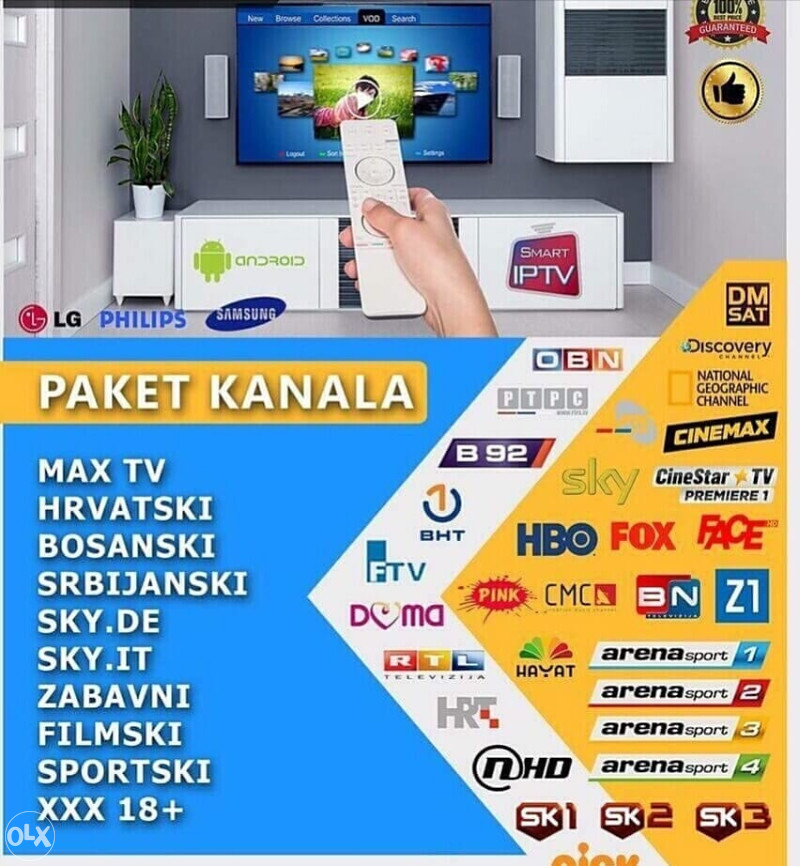 IPTV 5000 Logo//Videoteka/+ BESPLATAN TEST 48H - Ostalo - OLX.ba