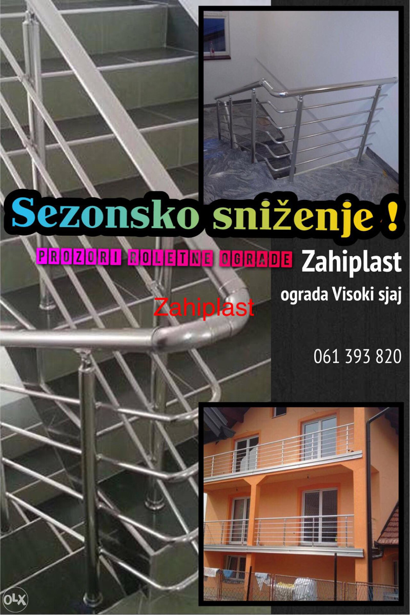 ograde visoki sjaj (roletne pvc prozori vrata ) - Ograde - OLX.ba