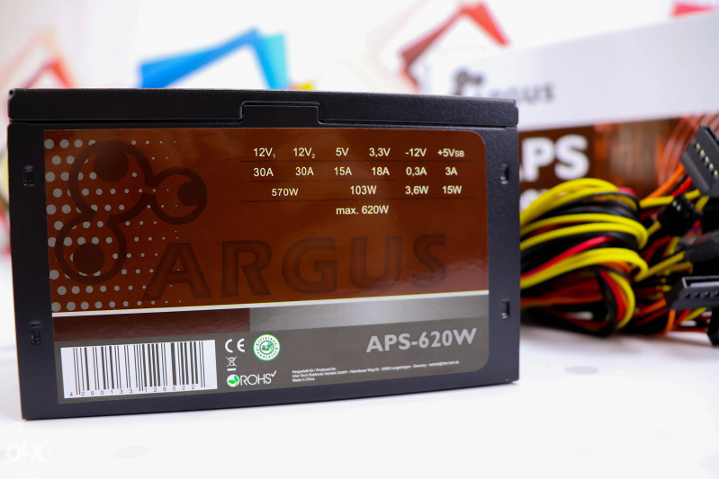 Napojna jedinica Inter Tech ARGUS APS-620W; 620W - Napojne jedinice - OLX.ba
