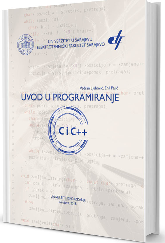 Knjiga: Uvod u programiranje - C i C++, pisac: Vedran Ljubović, Enil Pajić, Računari ...