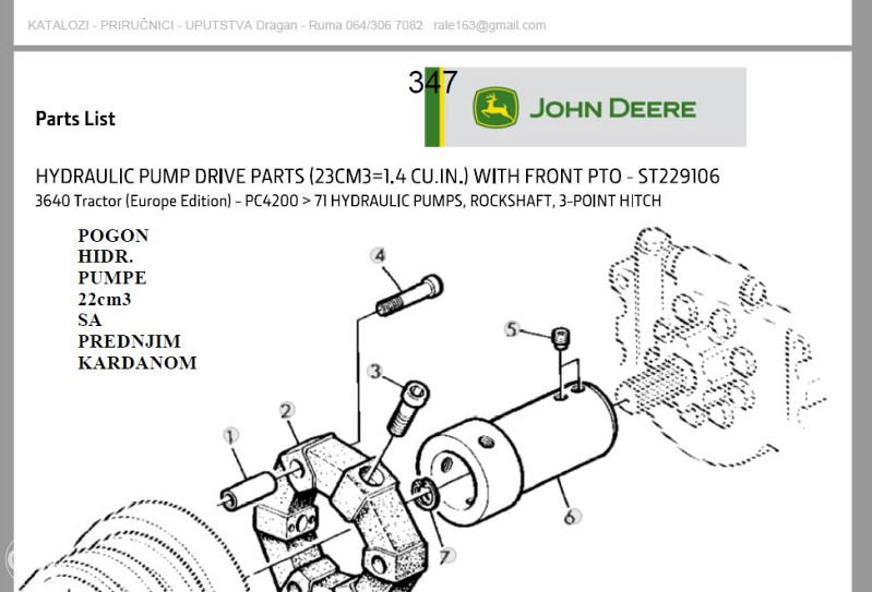 john-deere-3640-katalog-dijelova-katalozi-olx-ba
