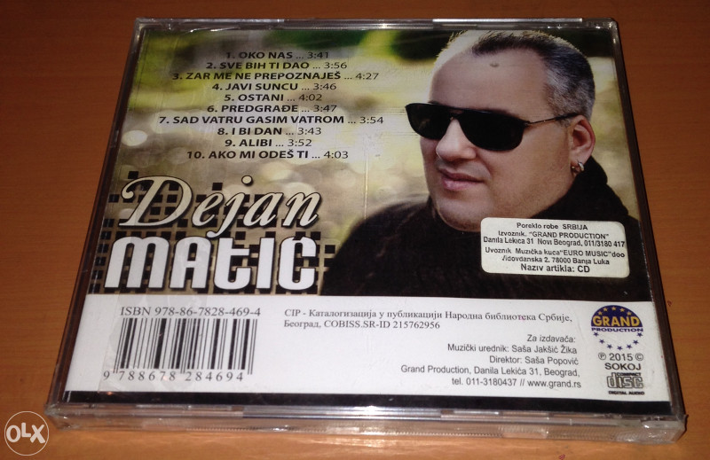 CD Dejan Matic (2015) - Muzika i spotovi - OLX.ba