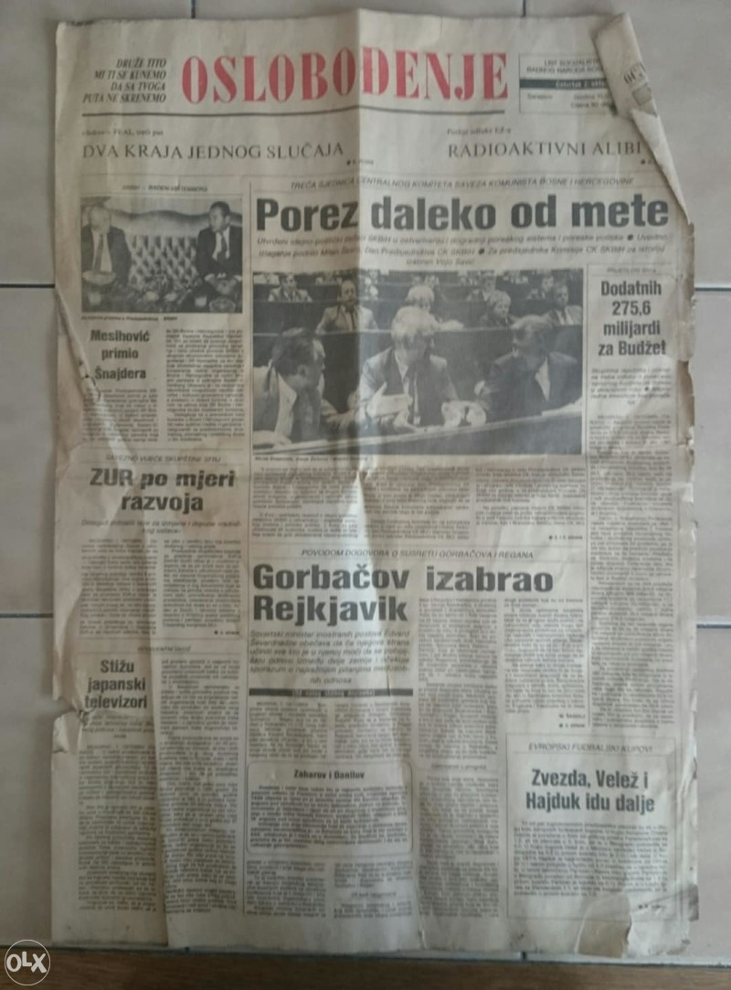 Stare Novine (Oslobođenje-1986) - Knjige i dokumenti - OLX.ba