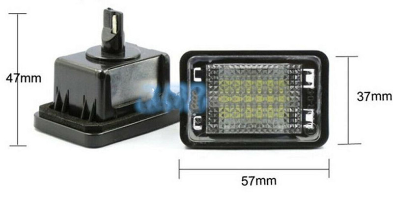 LED osvjetljenje tablica Mercedes GLK X204 GLK350 GLA - Svjetla tablica ...