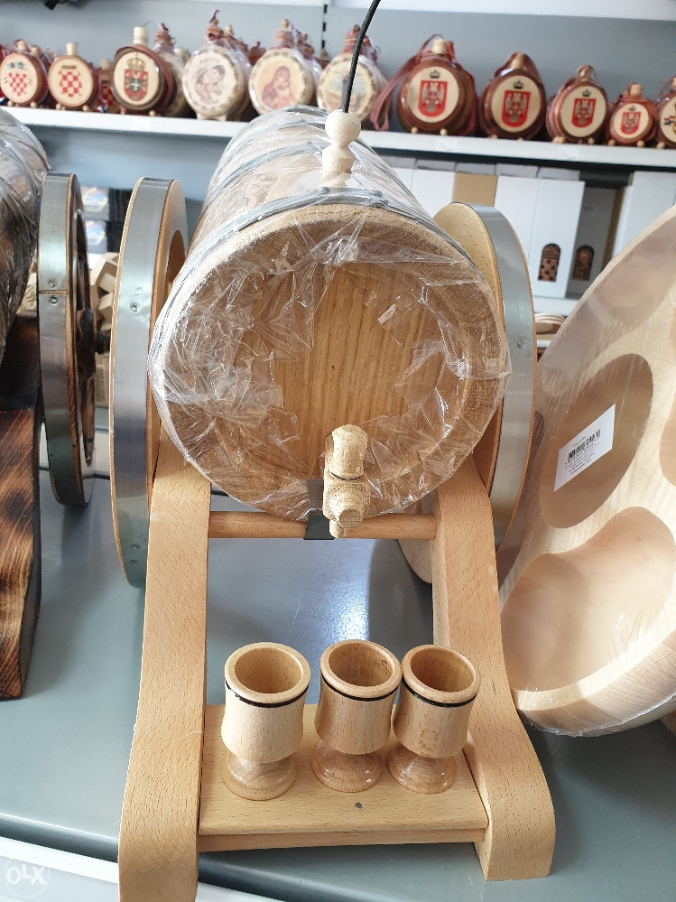 PLOSKE ZA RAKIJU VINO OD DRVETA - Flaše/Boce/Tegle - OLX.ba