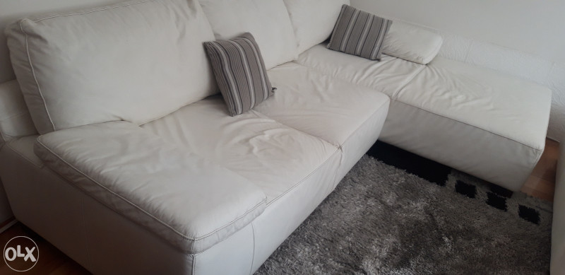 Ugao bijeli kožni - Simpo namještaj - ugaona garnitura - Ugaone ...