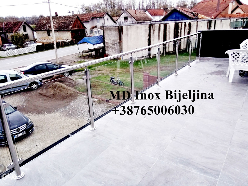Prohrom inox inoks ograda staklo staklene ograde - Ograde - OLX.ba