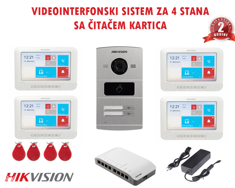 HIKVISION video interfon za 4 stana - Moj dom - Interfoni - Banja Luka ...