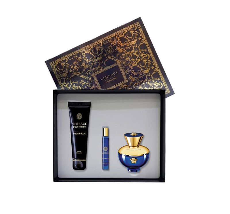 Versace Dylan Blue 100ml EDP + 10ml EDP + 150ml BL - Ženski parfemi ...