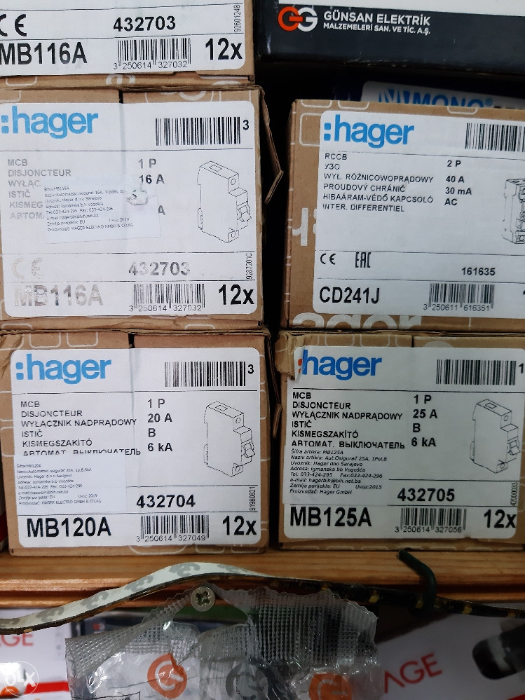 OSIGURACI ETI OSIGURAC Eti Hager - Električni osigurači - OLX.ba