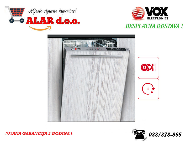 VOX ugradbena sudo mašina za sude 60cm GSI 6541 A+++ - Mašine za suđe ...