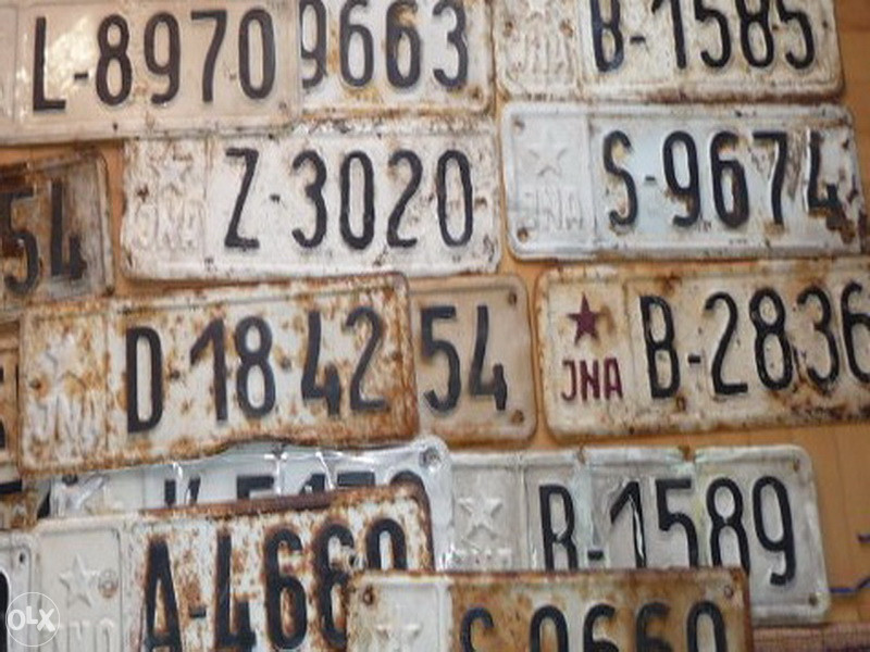 Starine razno stare tablice - Tablice za vozila - OLX.ba