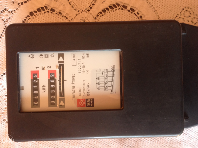 Električno Trofazno Dvotarifno Brojilo Iskra 40A 50Hz - Brojila - OLX.ba