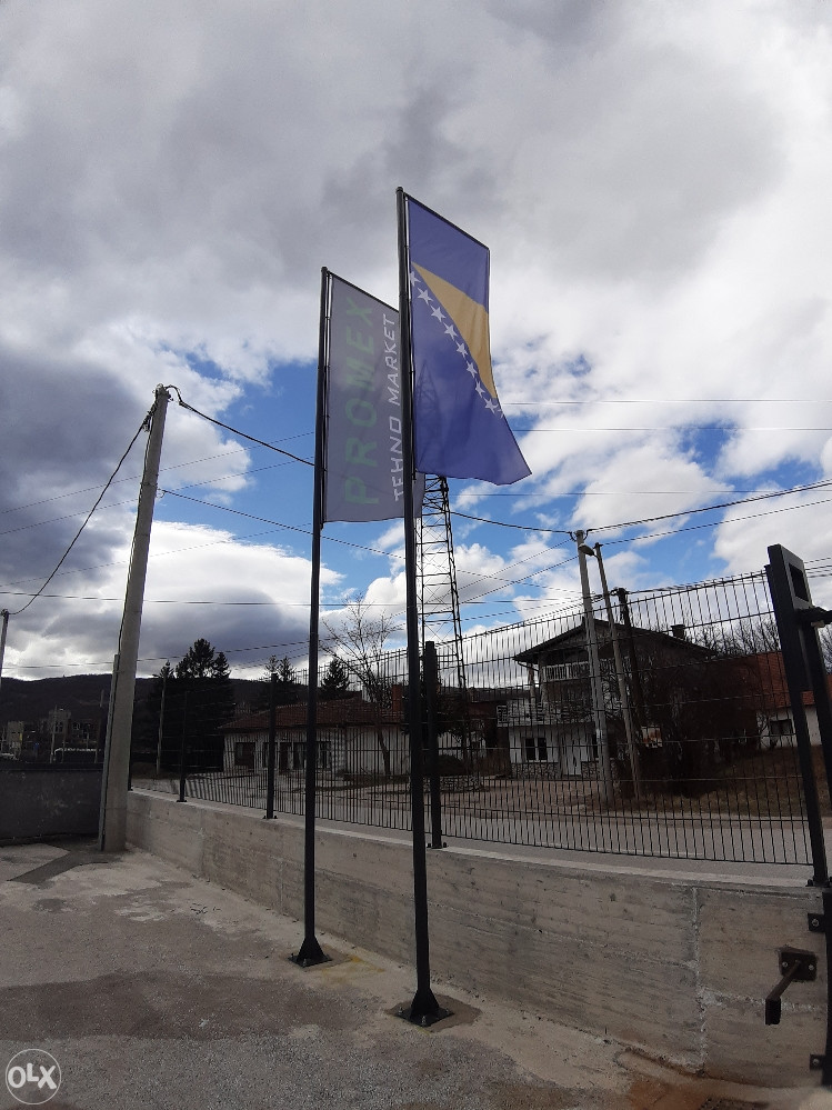 Jarbol jarboli za zastave reklame nosac zastave stub po - Zastave - OLX.ba