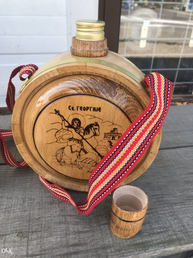 Ploska, čutura, drvena, za rakiju, buklija ploske - Ploske, čuture i ...