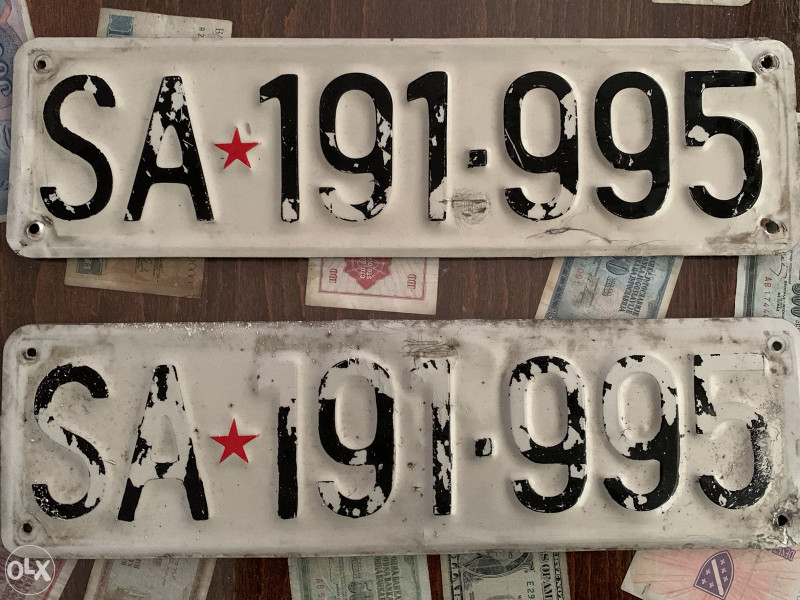Stare tablice - Tablice za vozila - OLX.ba