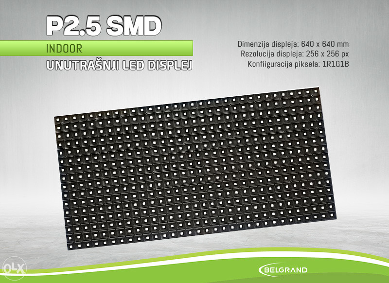 BELGRAND P2.5 SMD LED REKLAMA DISPLEJ - Reklame i dekoracije - OLX.ba