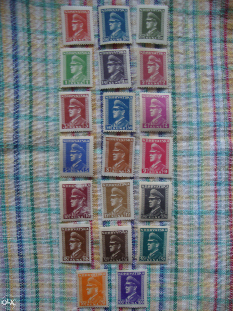 Lot stare markice NDH Ante Pavelić - Markice - OLX.ba